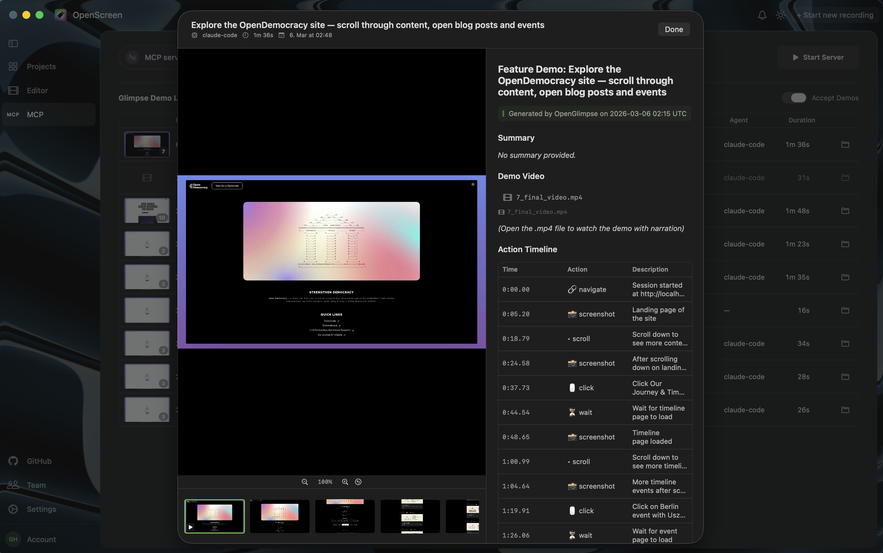 Open Screen — Free Open Source Screen Recorder for macOS